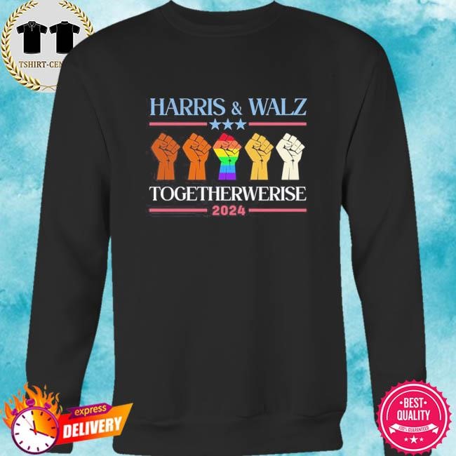 Harris & Walz Together We Rise 2024 Car Decal Vote Blue Harris 24 Shirt ...